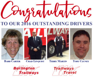 2016 Outstanding Drivers | Burlington Trailways